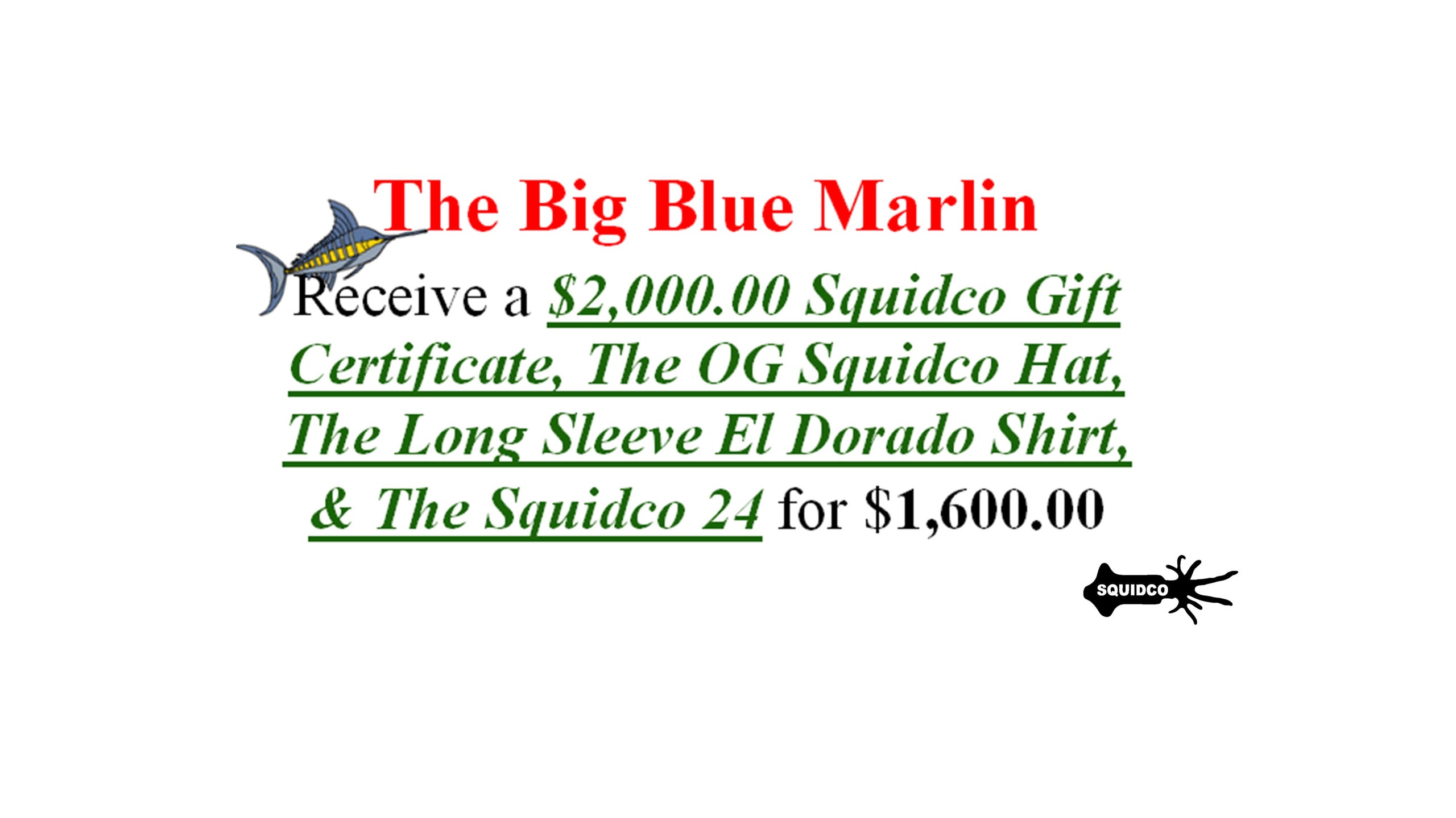 The Big Blue Marlin | Squidco Fishing